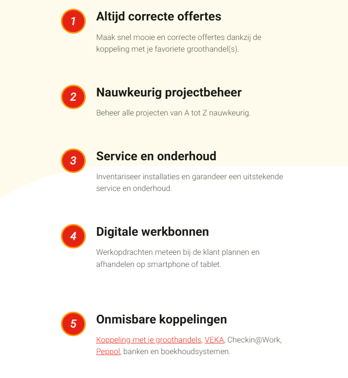 Top 10 waarom installateurs voor Cafca Software hebben gekozen